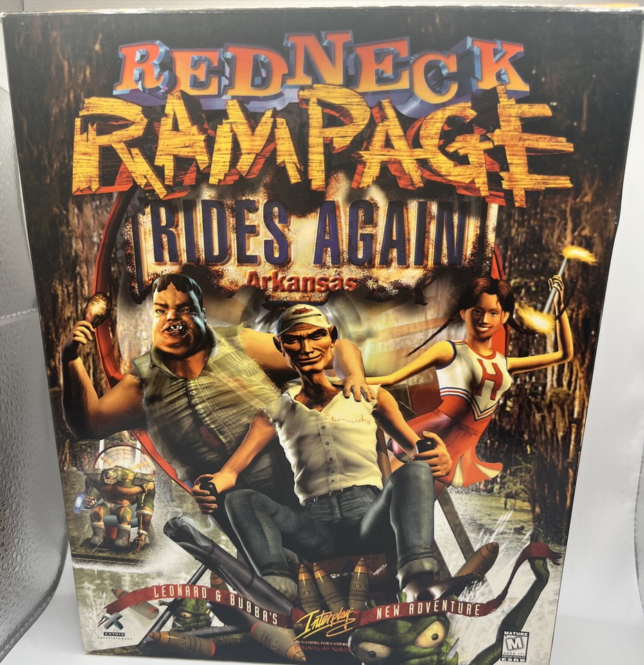 Redneck Rampage Rides Again PC 1998 Big Box New Open Box Cd Rom DOS ...