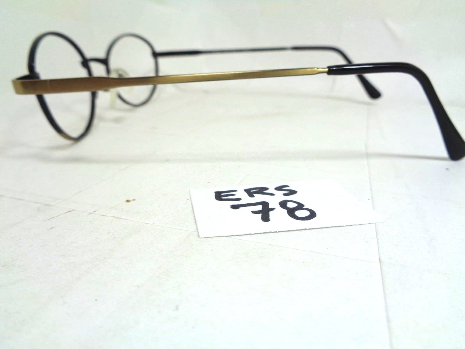 MARIO MARTINELLI Eyeglass Pinto Brass Black Round Used (ERS-78) | eBay