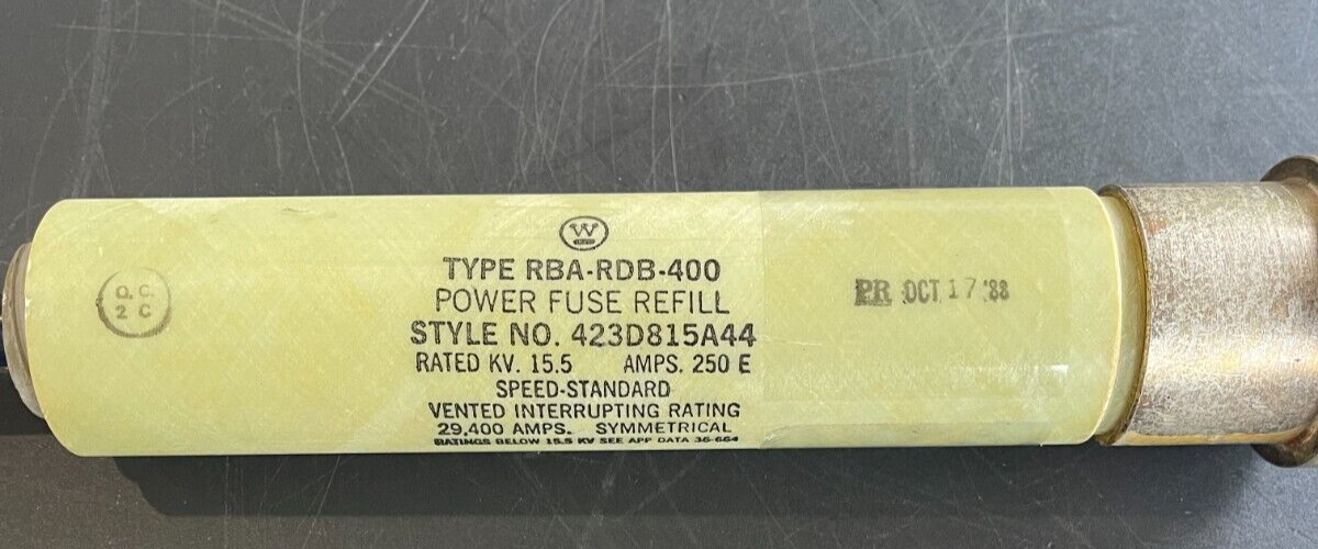 POWER FUSE REFILL RBA-RDB-400 STYLE 423D815A44 | eBay