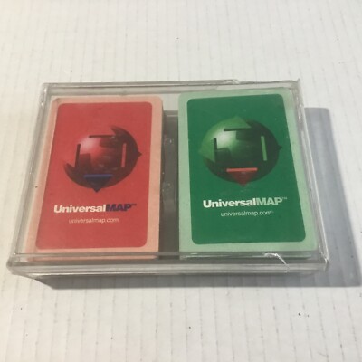 2 Decks Universal Map .com Playing Cards. | eBay