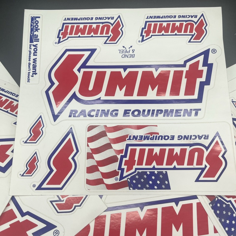Lot Of 18 sheets - SUMMIT RACING EQUIPMENT hot rod racing sticker decal ...
