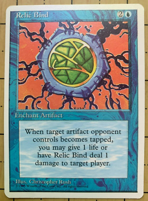 RELIC BIND - MAGIC THE GATHERING - 4th EDITION - RARE | eBay