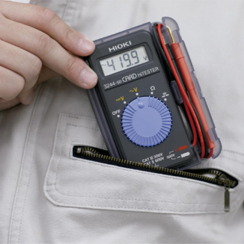 Hioki 3244-60 Card HiTester and Digital Multimeter, 41.99 Megaohms ...