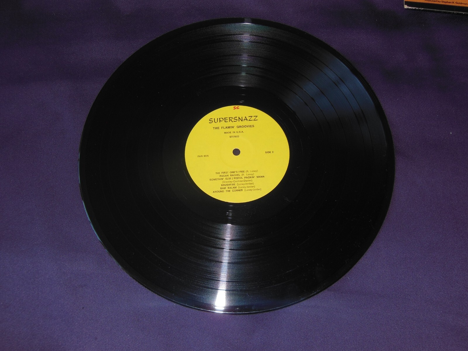 FLAMIN GROOVIES / VINYL signé / CYRIL JORDAN / GEORGE ALEXANDER ...