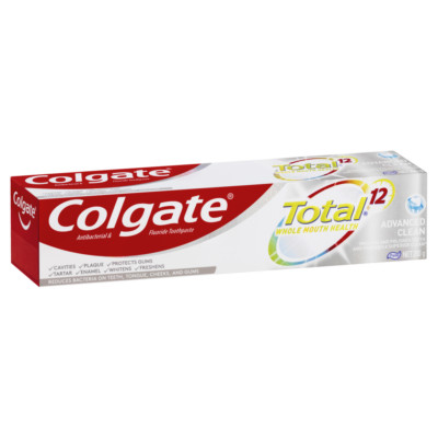 Colgate Total Advanced Clean Toothpaste 200g Reduces Bacteria Cavities ...