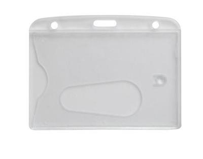 Enclosed Rigid Security Card Holder ID Card Pass Badge Holder - FREE P ...