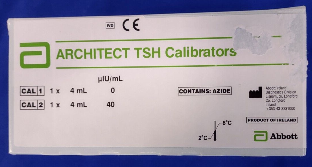 Abbott Architect TSH Calibrators (2 x 4 mL) 7K62-01 | eBay