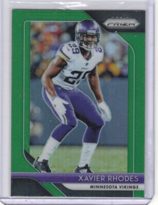 2018 Panini Prizm Green Prizm #77 Xavier Rhodes Minnesota Vikings | eBay