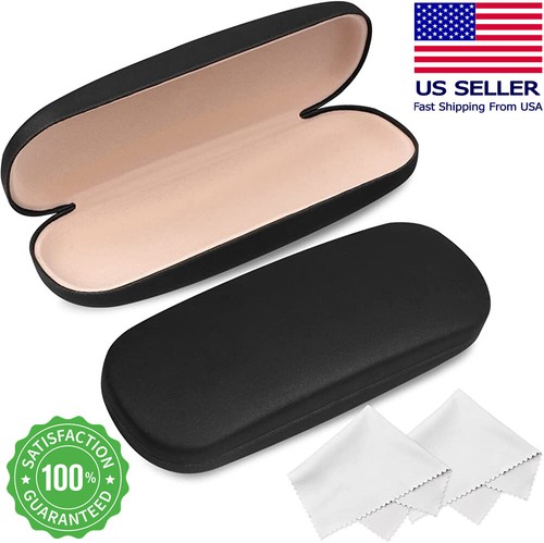 Slim Eyeglass Sunglasses Case Clam Hard Shell Protective Cover for Sun ...