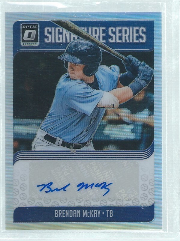 BRENDAN MCKAY 2018 DONRUSS OPTIC SIGNATURE SERIES AUTO PROSPECT HOLO | eBay