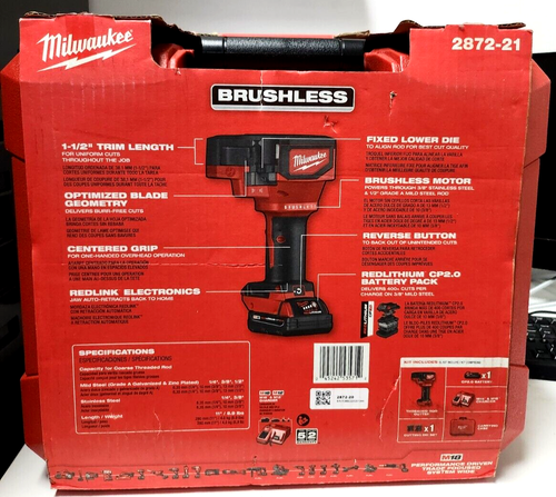 Milwaukee M18 Brushless Threaded Rod Cutter Kit (2872-21) for sale ...