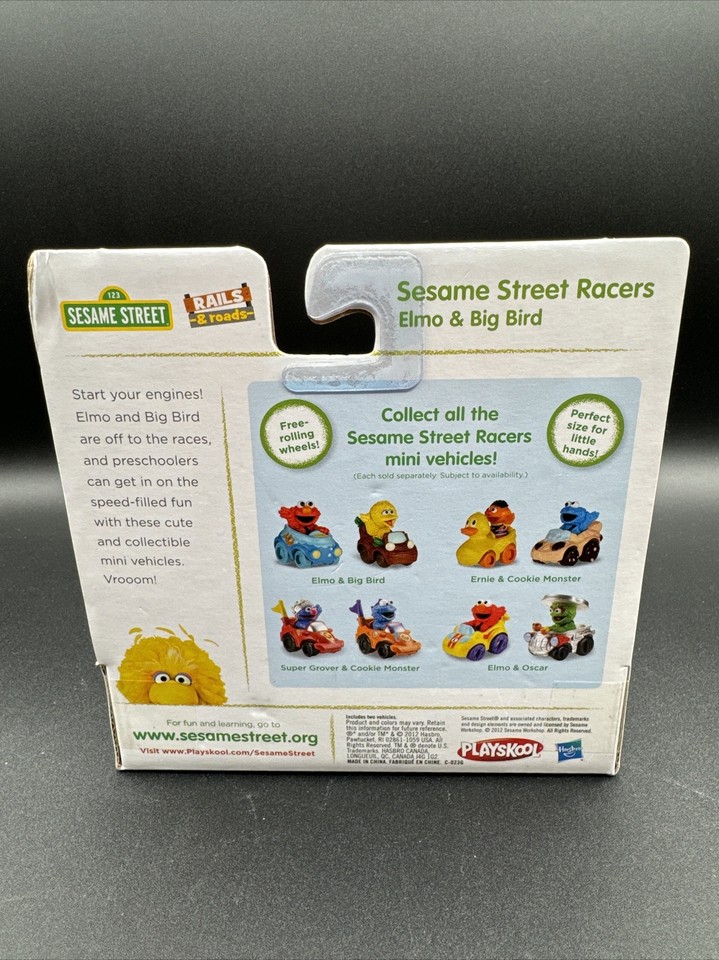 Sesame Street Racers Playskool Rails & Roads Elmo & Big Bird 2012 | eBay
