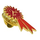 PinMart's 2nd Place Prize Red Ribbon Enamel Lapel Pin | eBay
