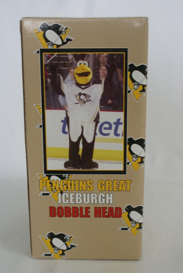 Pittsburgh Penguins Bobblehead NHL Iceburgh Black Jersey Mascot SGA ...