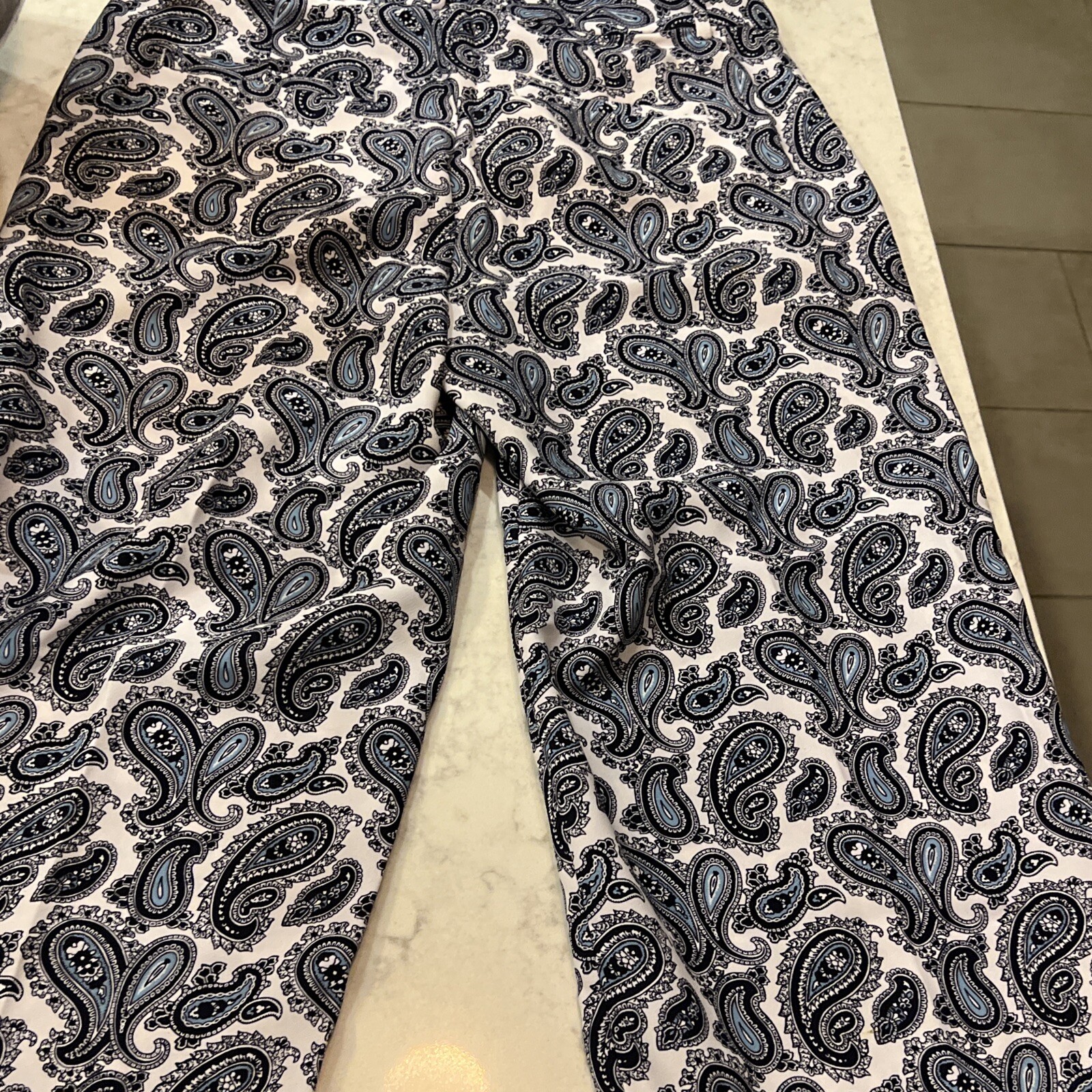 Banana Republic Women's Blue Paisley Capris Size 6 | eBay