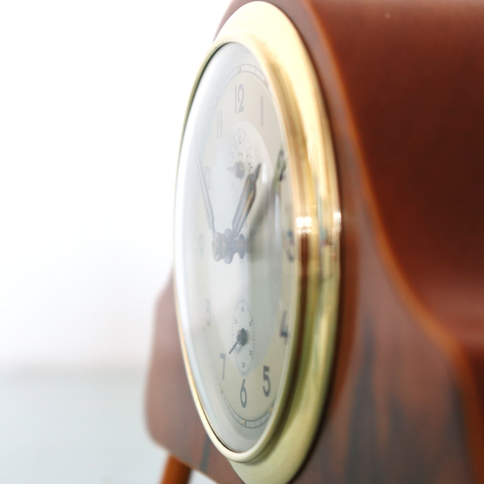 WUBA Alarm Mantel BABY TOP1 Clock MINI Vintage High Gloss! RESTORED ...