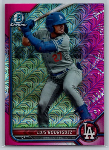 2022 Bowman Chrome Luis Rodriguez Pink Mojo Refractor 5/199 #BCP-238 ...