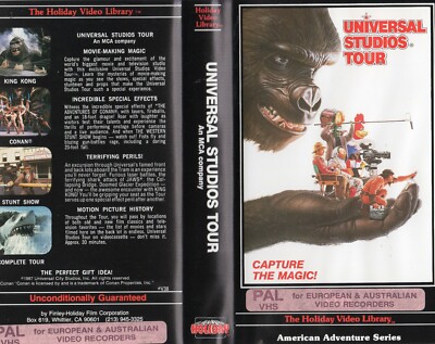 UNIVERSAL STUDIOS TOUR 1987 - VHS - PAL -NEW -Never played -Original ...
