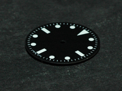 Plain Milsub Watch Dial for DG 2813 / Miyota 8200 Movement White Lume ...