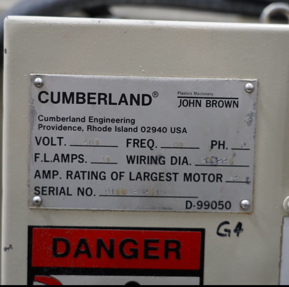 14" x 26" Used Model 684 3KN Cumberland Granulator | eBay