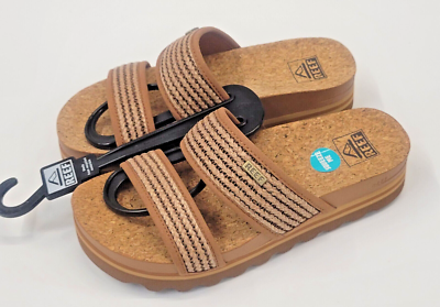 Reef Womens Cushion Vista Hi Chocolate Raffia 8 | eBay