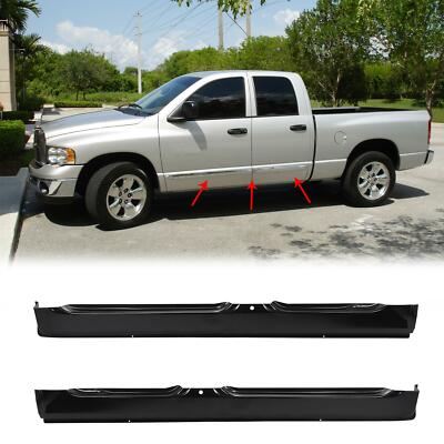 Rocker Panels For 02-08 03 04 05 06 07 Dodge Ram Quad Cab 1500-2500 ...