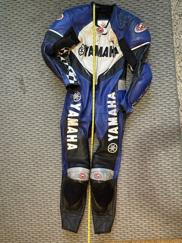 Helimot Leathers US Yamaha Motorcycle Road Racing Leathers Track Suit ...