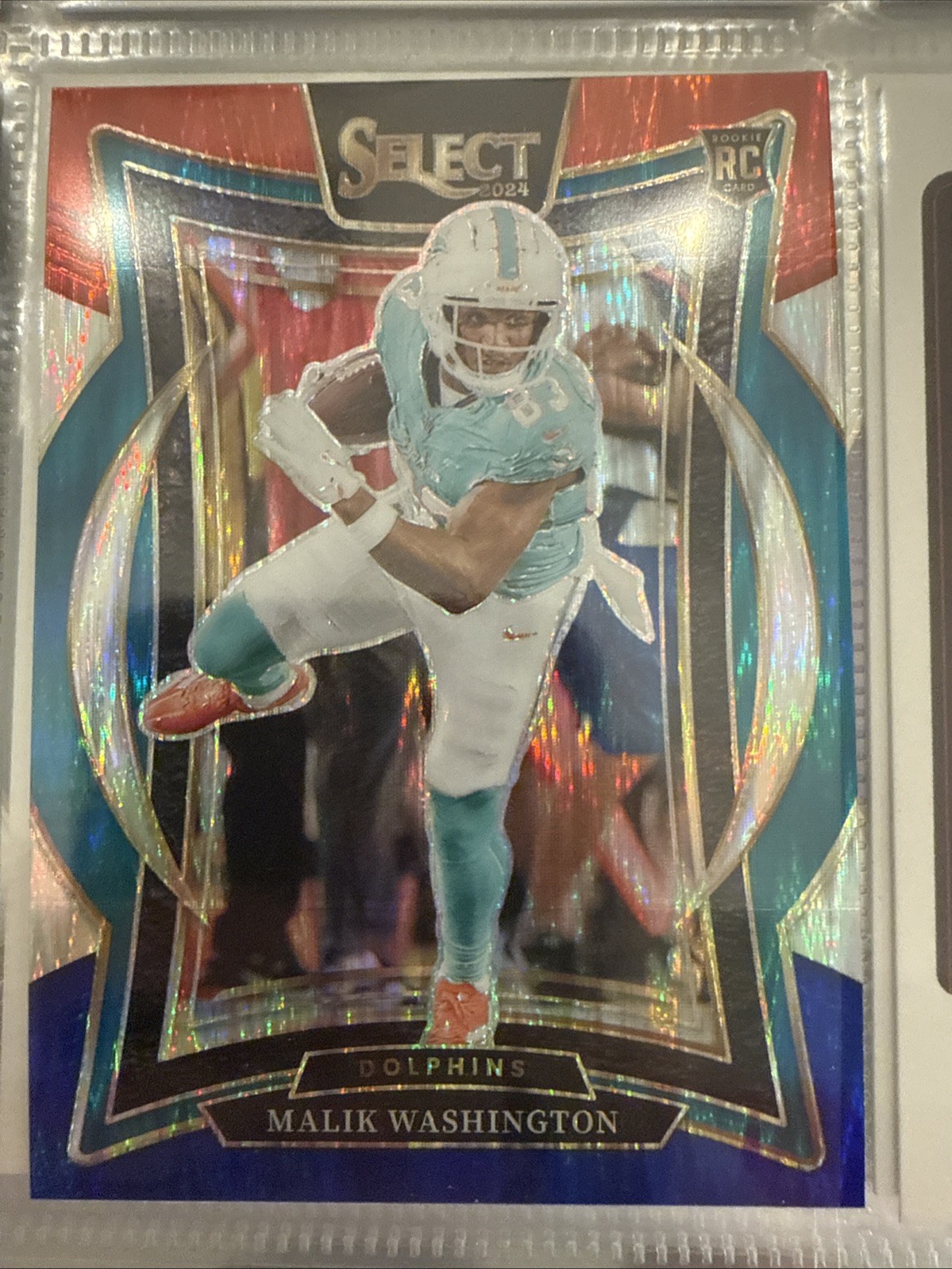 2024 Panini Select - Concourse Malik Washington #71 Red & Blue Shock ...