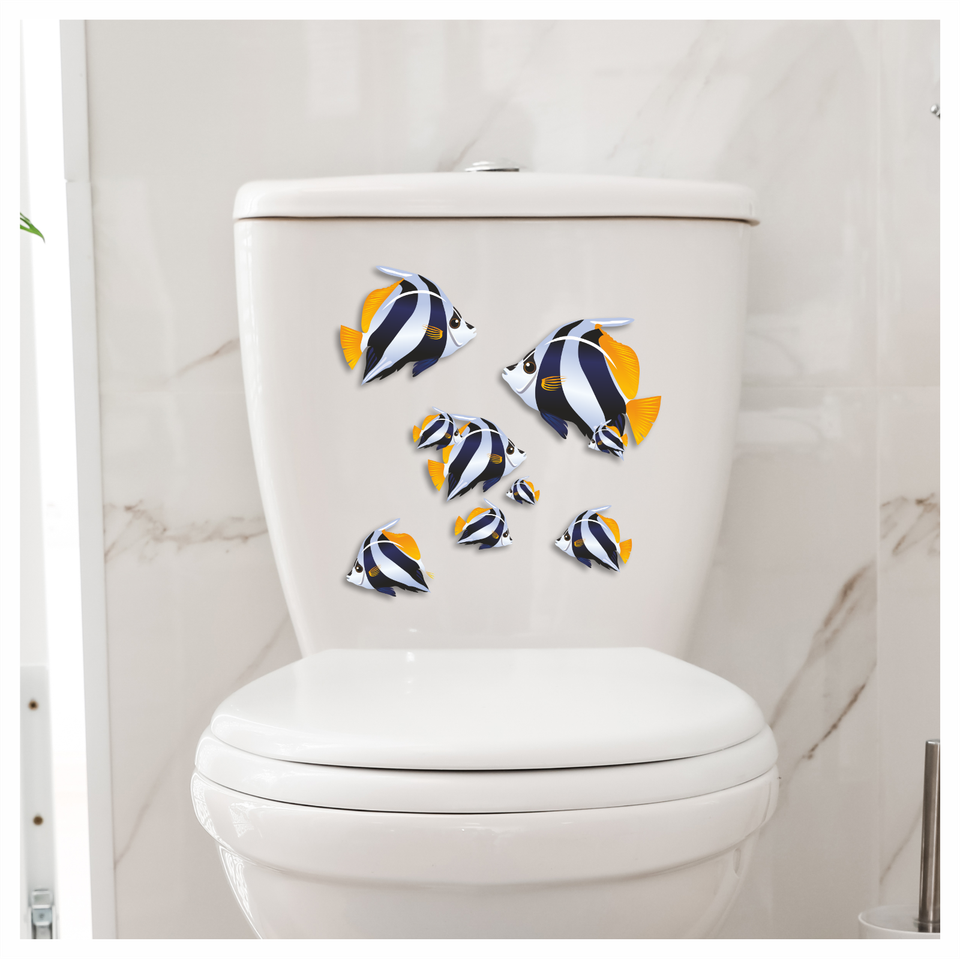 Tropical Fish Vinyl Art Decal Sticker [Multiuse] Tile Laptop Wall ...