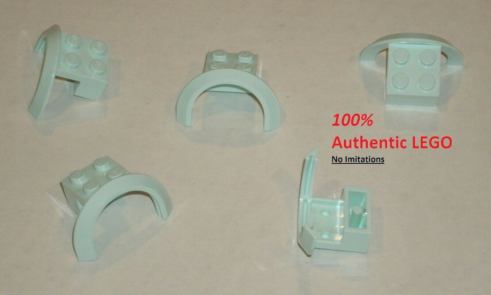 LEGO NEW 4x2.5x2 Light Aqua Mudguard Round Arch (5x) 6195505 Brick ...