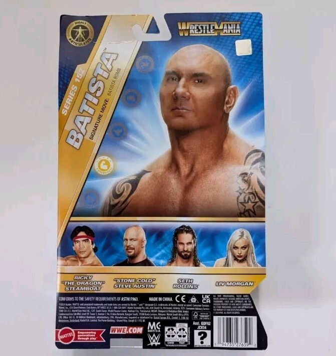 WWE Mattel Main Event 152 Batista MOC | eBay