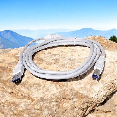 (For Epson XP-2205) Data Cable For Inkjet 1.5m Printer Cable & Ferrite ...