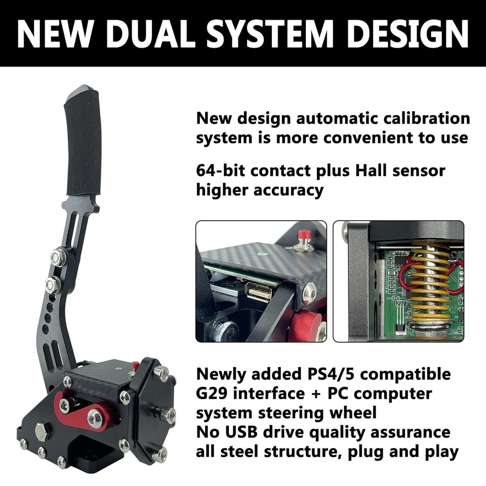 CXCESNS USB PS 4-5 handbrake Compatible with Logitech G29 Steering ...
