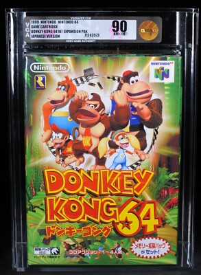 VGA 90 Donkey Kong 64 Unopened 1999 N64 Expansion Pack Big Box Japanese ...