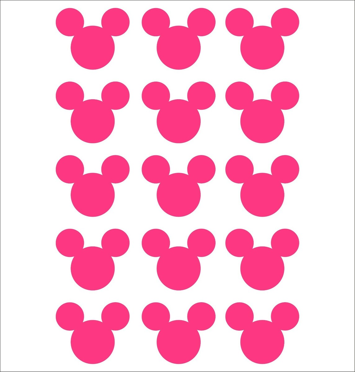 Mickey Mouse Head Wall Decals
