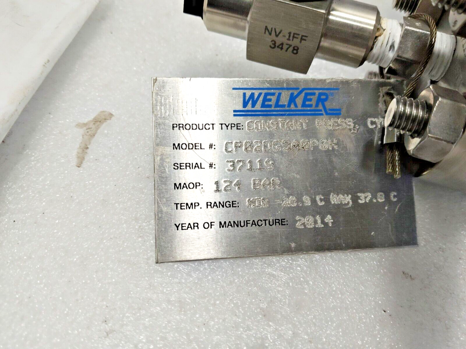 WELKER CONSTANT PRESSURE CYLINDER WITH TRACKER TUBE | eBay