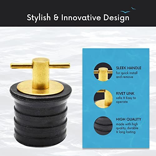 1-1/4 Inch Rust Proof Strong and Sturdy Fine Finish Drain Plug with ...