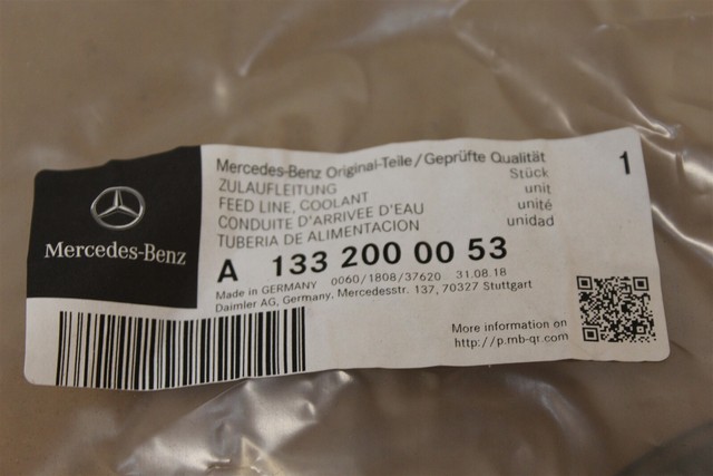 OEM Mercedes-Benz CLA Coupe C117 Genuine Coolant Hose Pipe A1332000053 ...