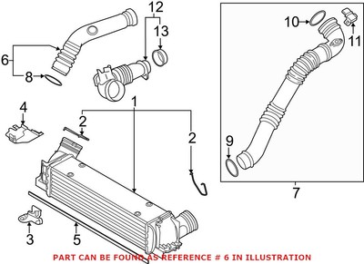 Genuine OEM Turbocharger Intercooler Pipe for BMW 13717588283 | eBay