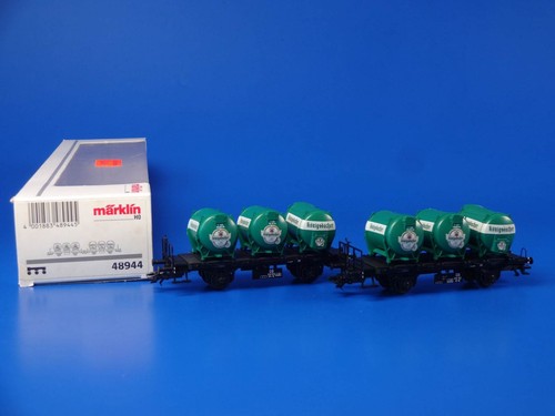 MARKLIN H0 - 48944 - Bulk Container Transport Flat Double Car Set EKU ...