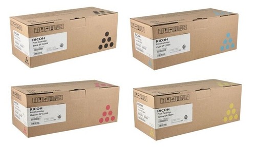 4 Toner Originale Ricoh Aficio Sp C221 C222 C240 C242 Dn Sf / C220E | eBay