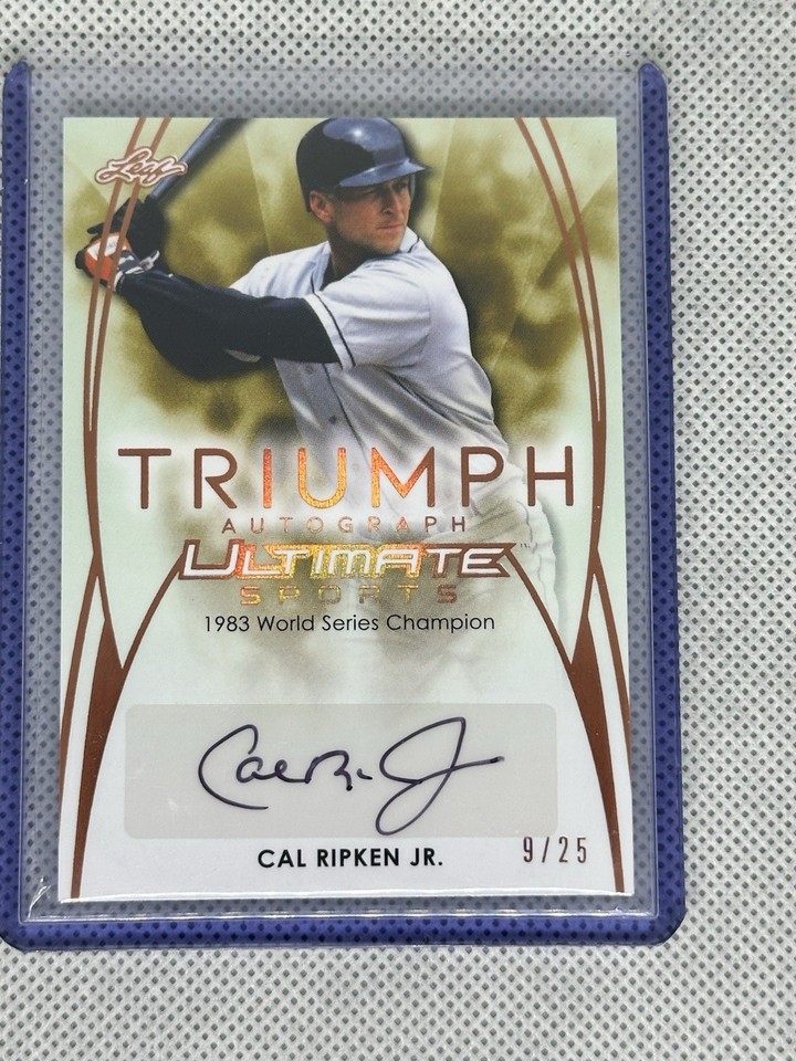 1982 TOPPS #21 CAL RIPKEN JR RC ROOKIE PSA 9 MINT + 2019 Leaf AUTO /25 ...