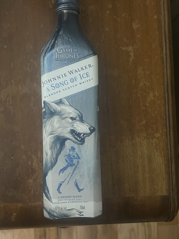 Johnny Walker Game of Thrones, A Song of ice limited edition empty ...
