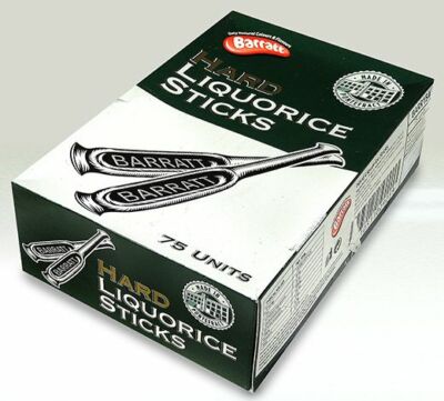 BARRATT/BASSETTI HARD LIQUORICE STICKS LIQORICE CANDY SWEETS FULL PICK ...