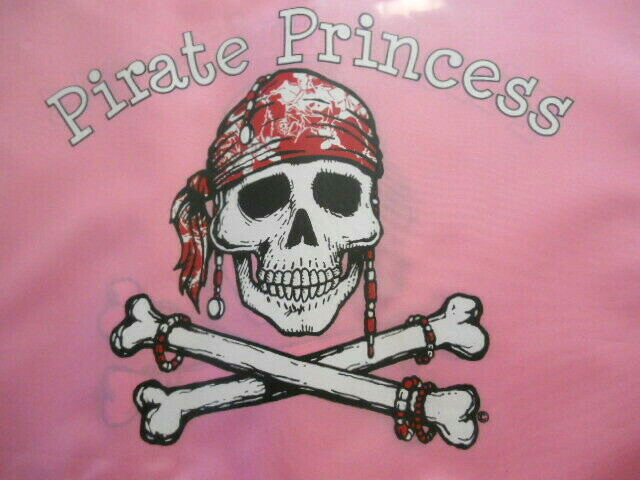Pirate Princess 12" x 18" Double Sided 200denier Fade Weather Resist ...