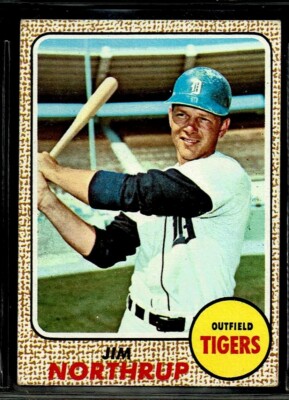 1968 TOPPS BASEBALL DETROIT TIGERS JIM NORTHRUP WORLD SERIES YEAR CARD ...