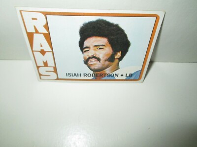 ISIAH ROBERTSON 1972 FOOTBALL CARD Topps #215 LA RAMS Rookie RC ...