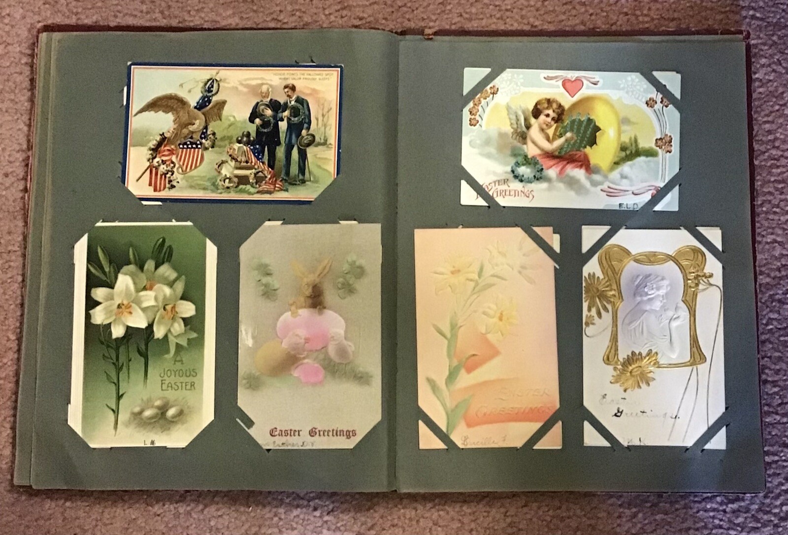 Antique Vintage Postcard Album 81 Postcards 1908 | eBay