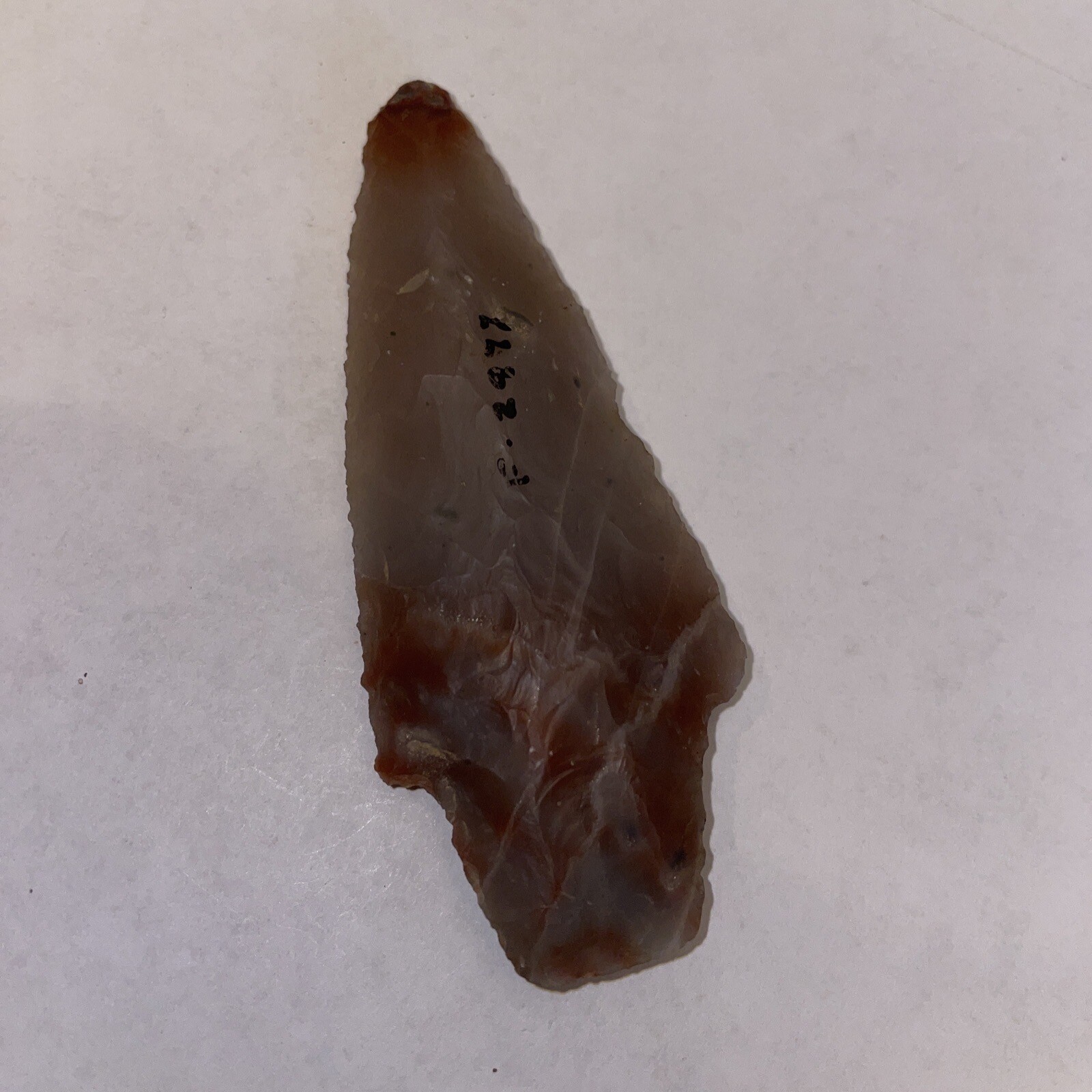 3 3/8 Inch Novaculite Adena Arrowhead Translucent Red Color Authentic | eBay