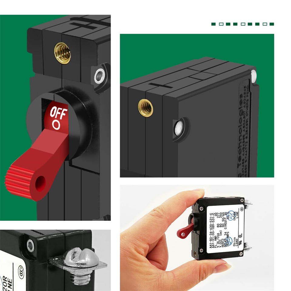 AC/DC Circuit Breaker 30A 30Amp Single Pole Magnetic World Marine Boat ...